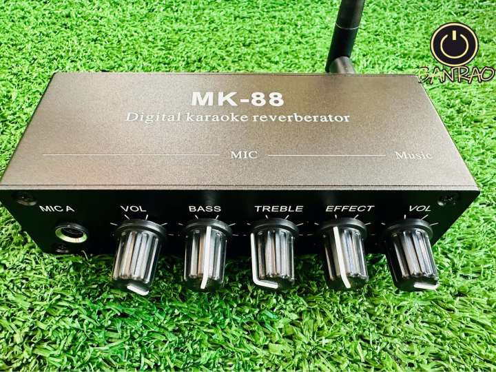 MK88 ปรีไมค์เอฟเฟคแท้ มีบูลธูทในตัว เครื่องมิกเซอร์คาราโอเกะ อลูมิเนีย ...