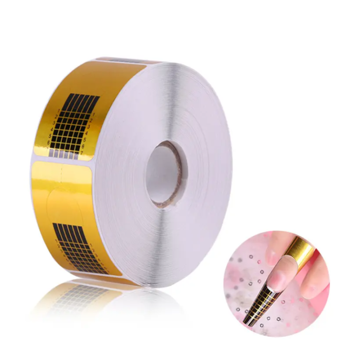 100PCS Nail Form Sticker For Acrylic Powder Tips DIY Art Tools Nails ...