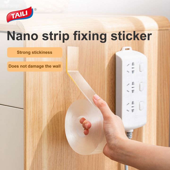 TAILI 1M/2M/5M Double Sided Tape Removable Reusable Nano Tape ...