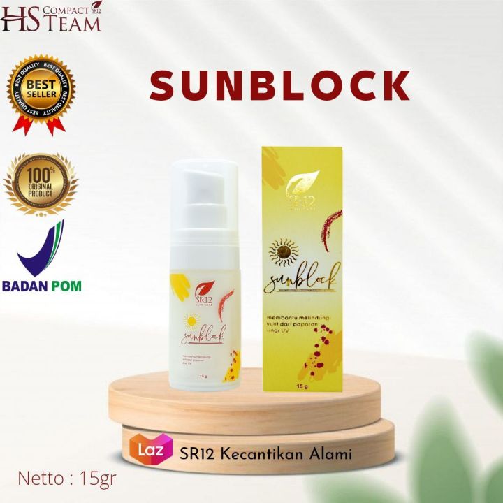SR12 SUNBLOCK MELINDUNGI KULIT DARI EFEK BURUK SINAR UV A DAN UV B ...