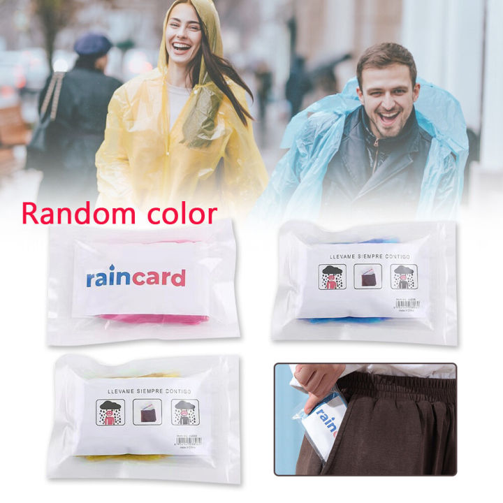 2pcs Portable Disposable Raincoat Vacuum Compression Card Packaging ...