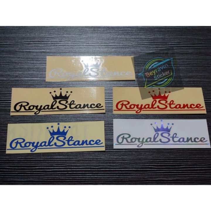 STICKER ROYAL STANCE CUTTING | Lazada Indonesia
