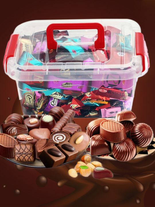 Black Chocolate Candy Bulk Year Goods Snack Gift Box Children Heart ...