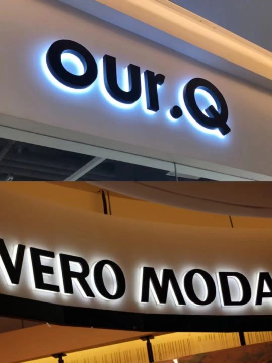 Mini LED Light up Letters Sign Stainless Steel Edgeless Outdoor ...