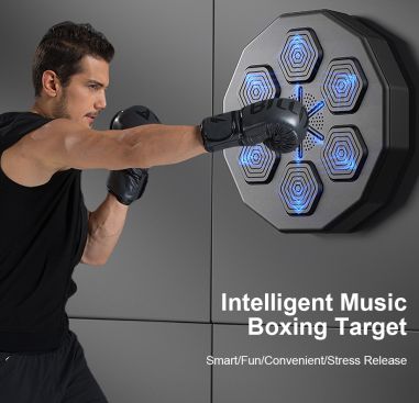 VOVA Music Boxing Wall Target Boxing Pads Wall Mounted Bluetooth Boxing ...