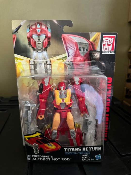 Transformers Titans Return FIREDRIVE & HOT ROD Deluxe New in Box ...