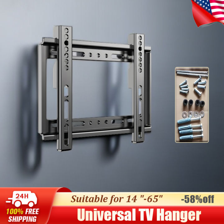 TV Mount Fixed for Most 14-65 Inch TV Wall Mount TV Bracket up Low ...