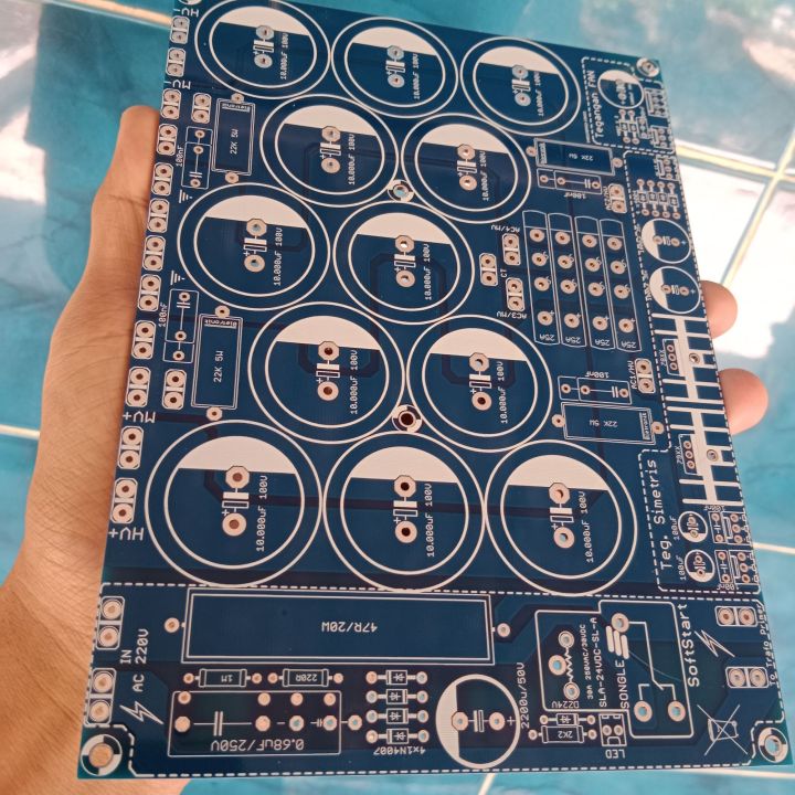 PCB PSU CLASS H ISI 12 ELKO KOMPLIT TEGANGAN SIMETRIS/SOFTSTAR/FAN ...
