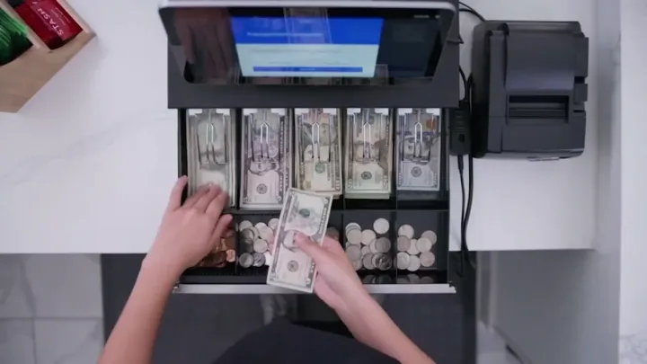 EXPOSE Cash Drawer Safe Money Box With Lock Cash Register Drawer ...