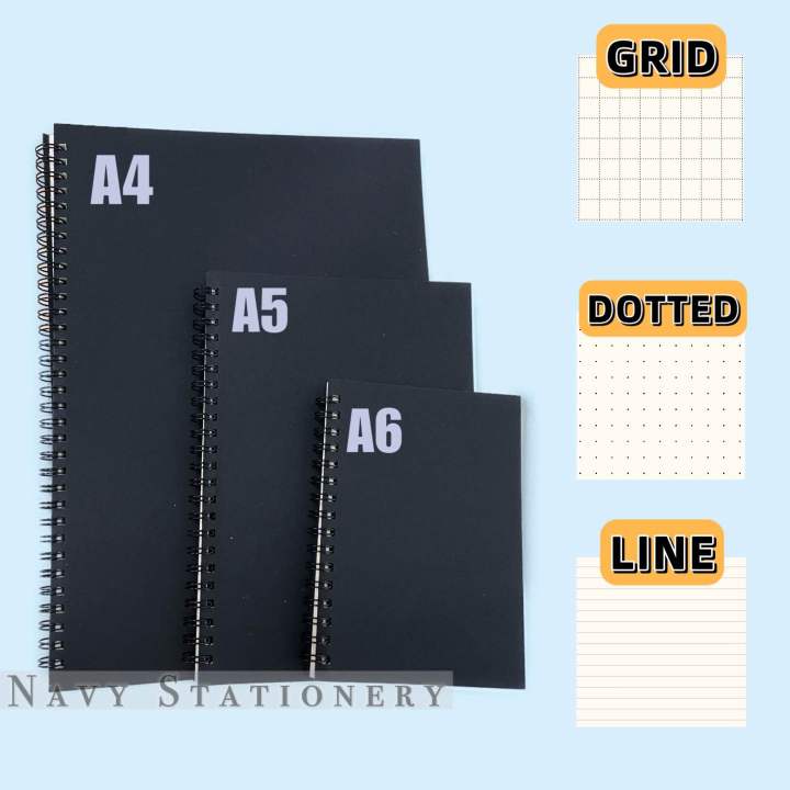 [Ready Stock] Ring Notebook A4 | A5 | A6- 100 pages / 200 pages | Lazada