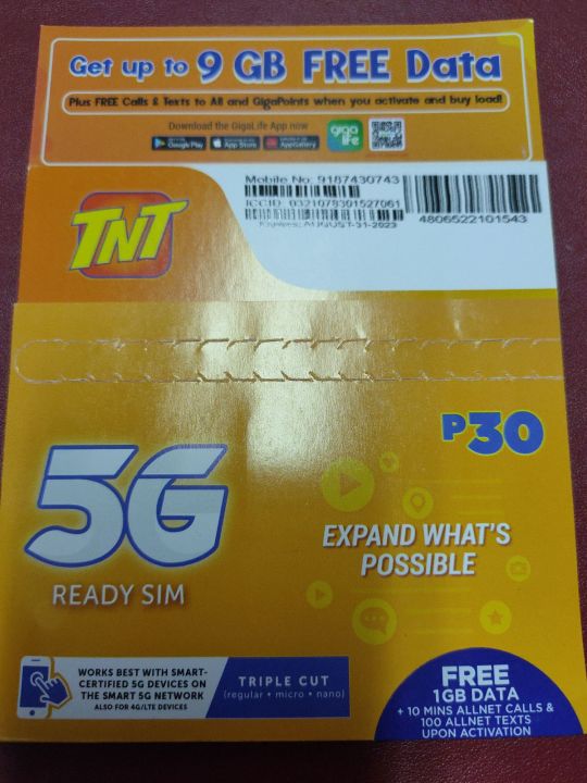 TALK N TEXT 5G LTE SIMCARD | Lazada PH