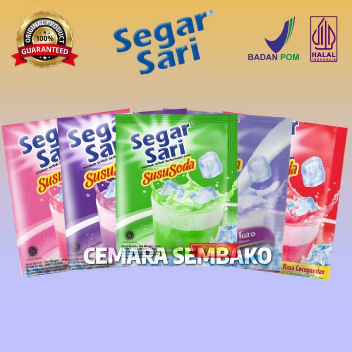 Segar Sari Susu Soda Minuman Serbuk Renteng Isi 10 Sachet | Lazada ...