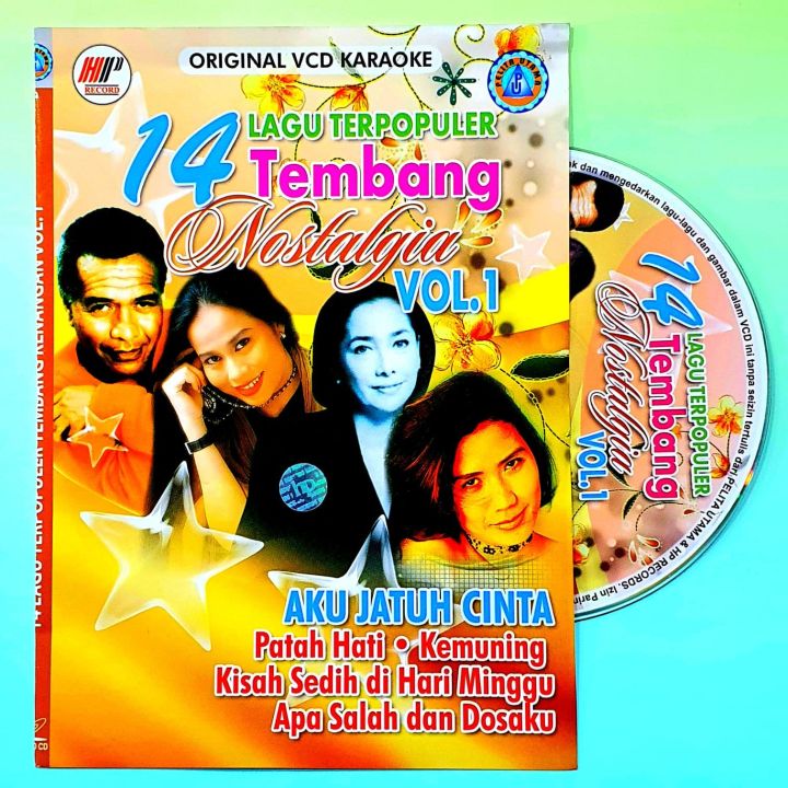 KASET VCD ORIGINAL LAGU KARAOKE POP NOSTALGIA TEMBANG KENANGAN-VOCAL ON OF AKTIF-LAGU TEMBANG ...