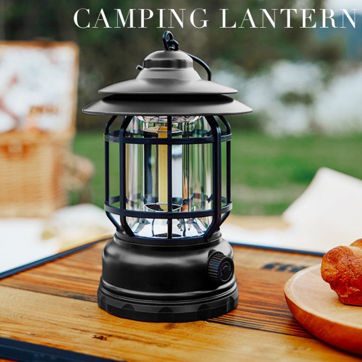 Lampu Pelita Raya Camping Lamp Khemah Lantern Camp Light USB ...
