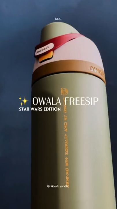 OWALA FreeSip Bottle (Starwars/24oz) Stainless Steel Water Bottle ...