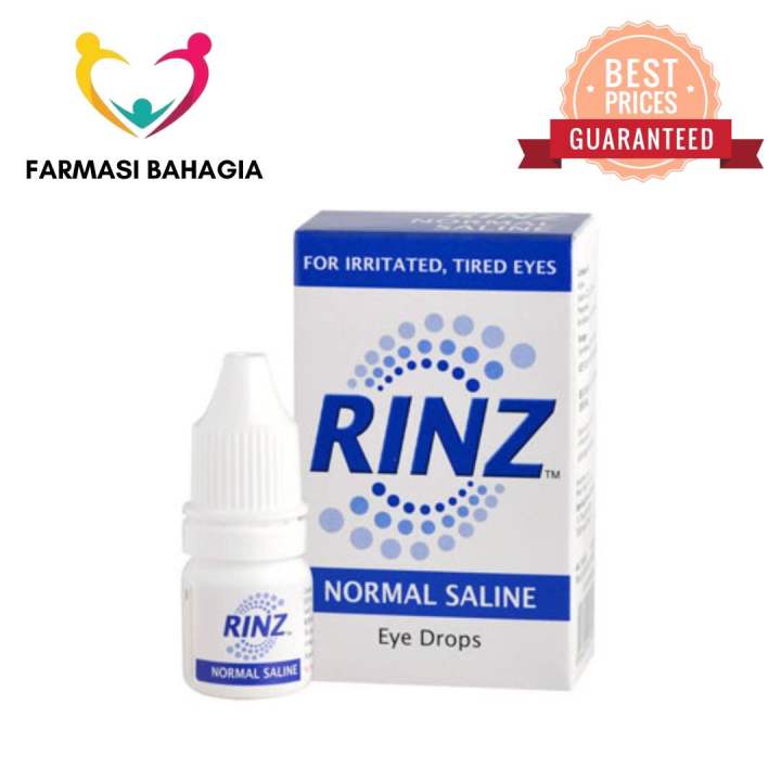 Rinz Normal Saline Eye Drops 5ml | Lazada