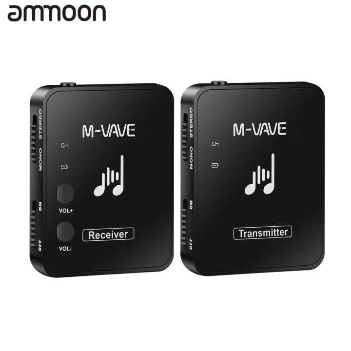 M-VAVE WP-10 2.4GHz Wireless Ear Back Transmitter Rechargeable Emitter ...