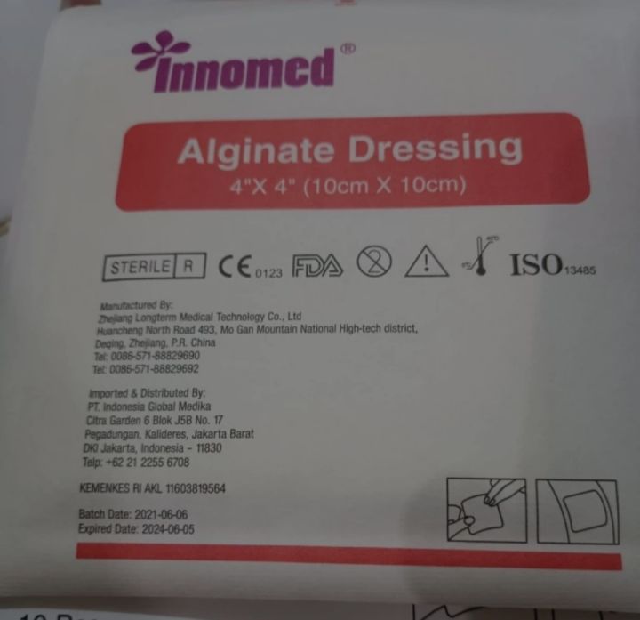 alginate dressing innomed 10cm x 10cm | Lazada Indonesia