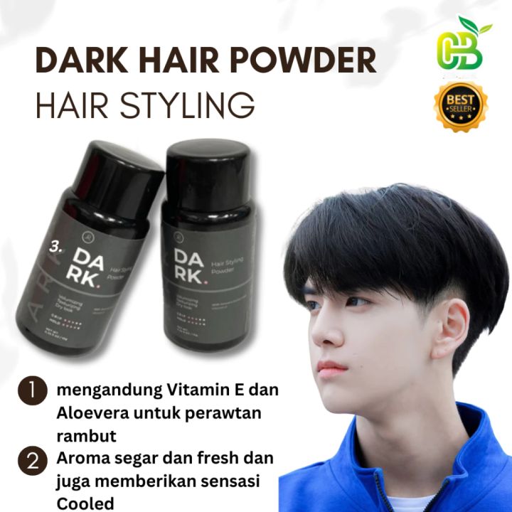 DARK Hair Powder Bubuk Styling Rambut Pria Original | Lazada Indonesia
