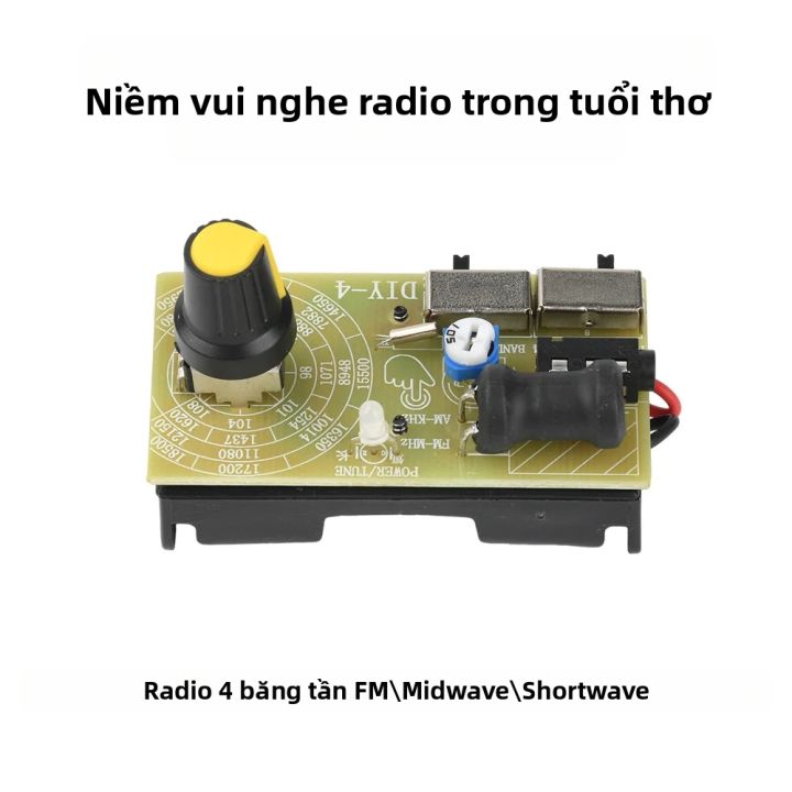 Máy Thu Sóng Vô Tuyến Kỹ Thuật Số 4 Băng Tần FM MW SW AM FM Sóng Trung ...