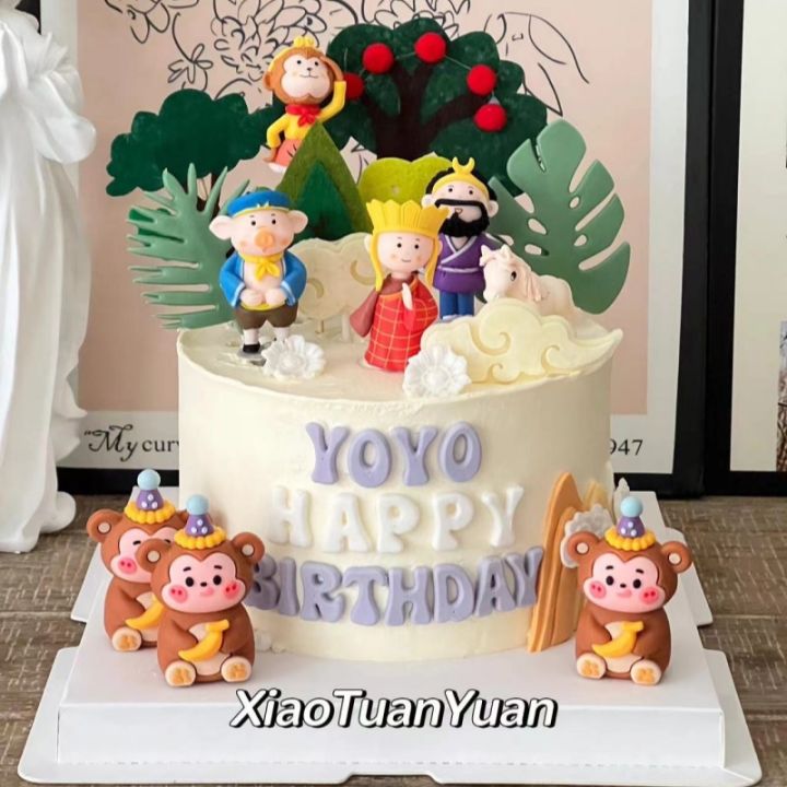 Classic Journey to the West Cake Decoration Western Heaven Learning ...