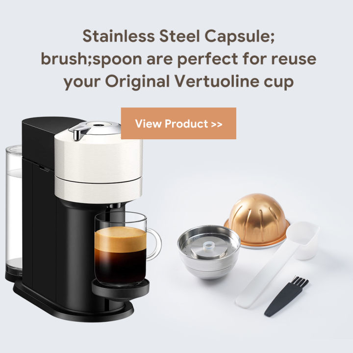 【i Cafilas】[NVCG7] Refill Coffee Capsule 304 Stainless Steel for ...