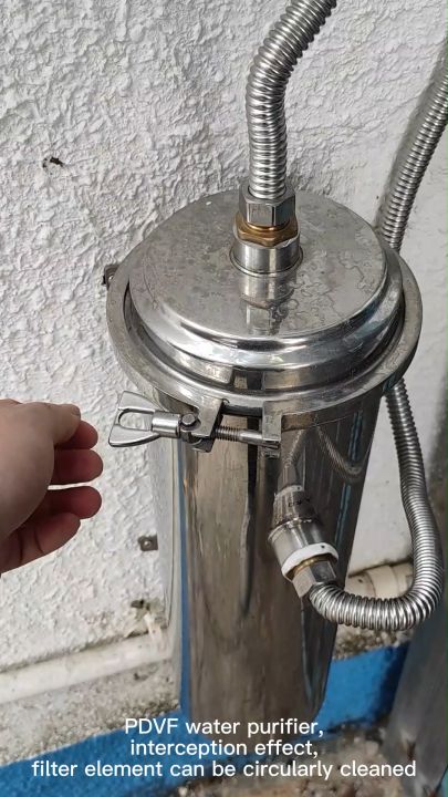 Whole house water purifier 0.01um deep well water filter 304 stainless ...