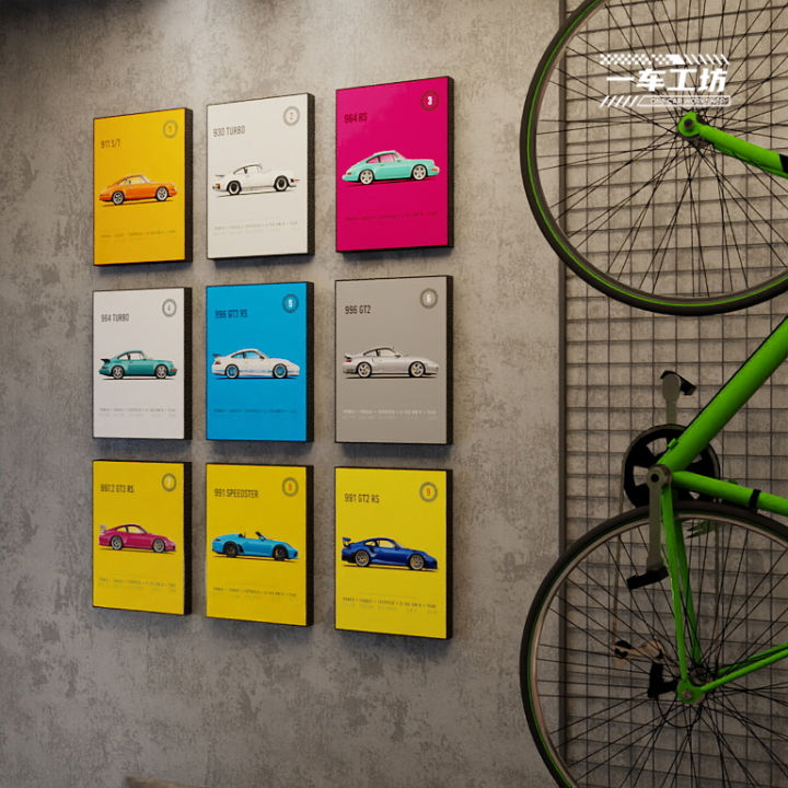 Porsche 911 Car Wall Art Modern Abstract Decorative Painting Living ...