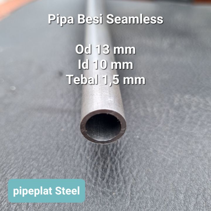 Pipa Besi Seamless Od 13 mm Id 10 mm Tebal 1,5 mm panjang 100 cm ...
