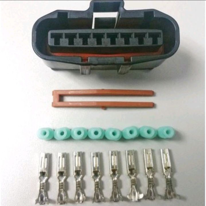 8 pin 7 wires Mitsubishi Mass Air Flow MAF Sensor Socket / Power TR ...