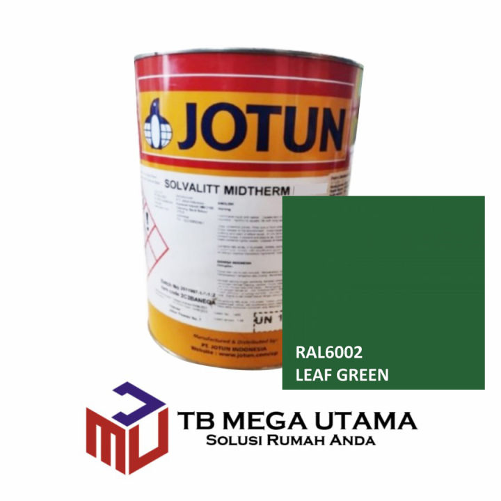 Jotun Solvalitt Midtherm RAL 6002 Leaf Green 5 Liter | Cat Silicone ...