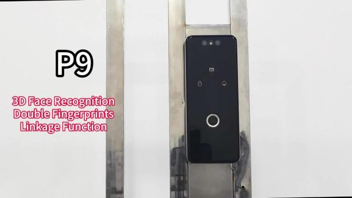 RAYKUBE 3D Face Recognition Gate Lock | Double Fingerprint Gate Digital ...