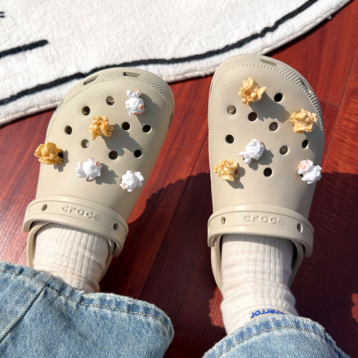 Croc's Popcorn รองเท้าหัวเข็มขัดอุปกรณ์เสริมตลก Diy ตกแต่งรองเท้า Charm ...