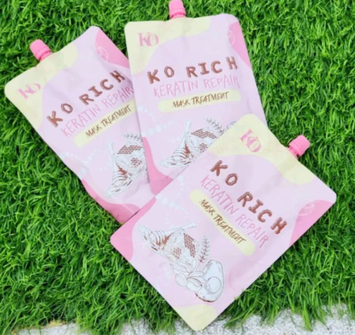 Ko Rich เคราติน รีเเพร์ มาส์ก รีเเพร์ ทรีทเม้นท์ ฟื้นบำรุงผมเเห่งเสีย ...