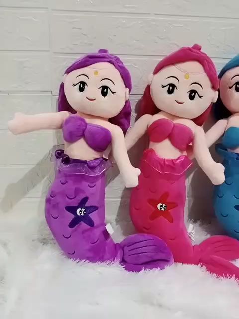 Boneka mermaid Queen Boneka Putri Duyung Mermaid Cute T : 70 cm Plush ...