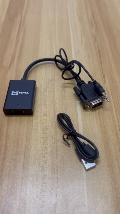 MMA Vga To HdmI Adapter With Audio Converter 1080P Male To Female Video ...
