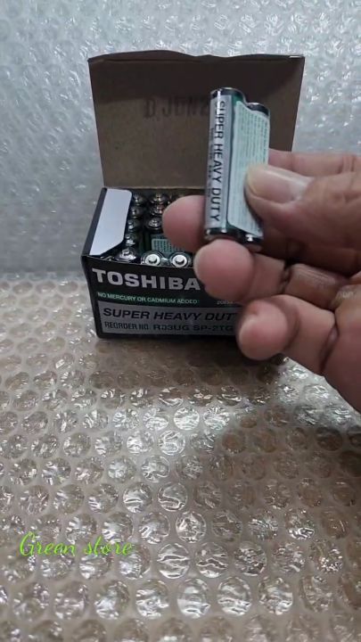 Hộp 40 viên pin đũa AAA 1.5V đen Toshiba Super Heavy Duty - Hàng chính ...