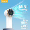 Orashare HF03 Mini Fan Rechargeable Strong Wind 5 Gear Wind High Speed Turbo Fan 4000mAh Battery ...