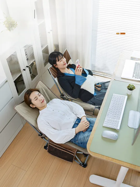 Restar Portable Folding Bed Office Nap Chair Outdoor Sleep Lounger ...