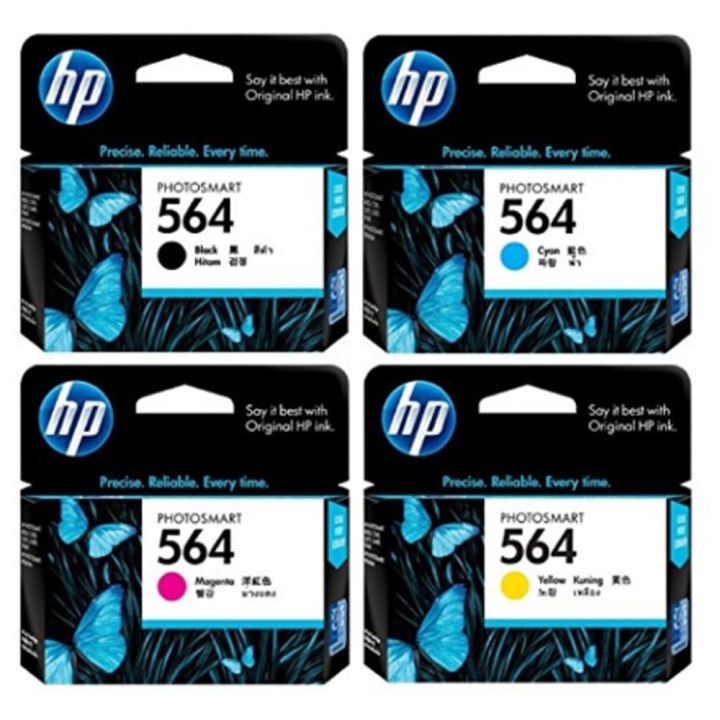 HP 564 BLACK/CYAN/MAGENTA/YELLOW INK CARTRIDGE [100% ORIGINAL] | Lazada