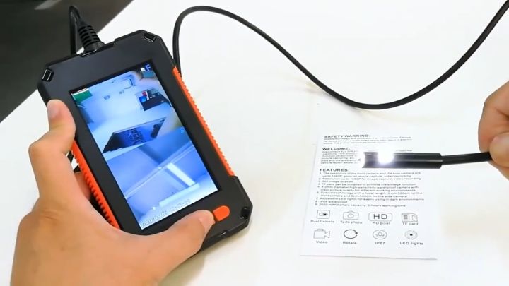 8mm Endoscopic HD camera Auto repair Industrial sewer pipe inspection ...