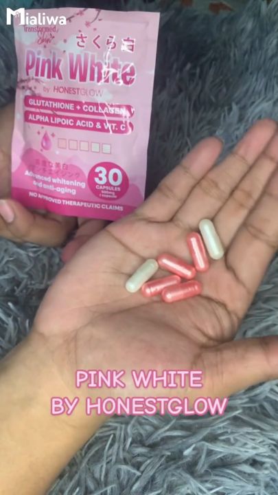 Honest Glow Pink White Capsules, Glutathione Collagen Alpha Lipoic Acid ...