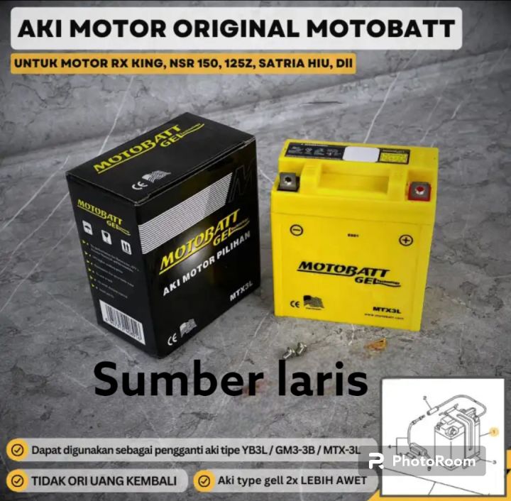 aki rx king satria ninja fizr mottobat ori aki kering | Lazada Indonesia