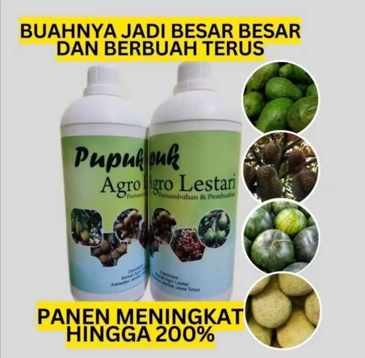 Pupuk Penyubur Perangsang dan Pelebat Buah - Agro Lestari (1 liter) | Lazada Indonesia