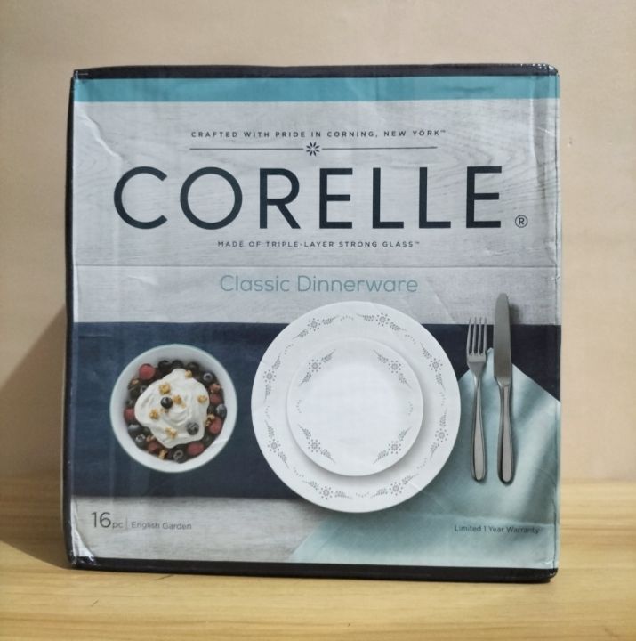 (100% Authentic) CORELLE 16pc English Garden Dinnerware Set Imported ...