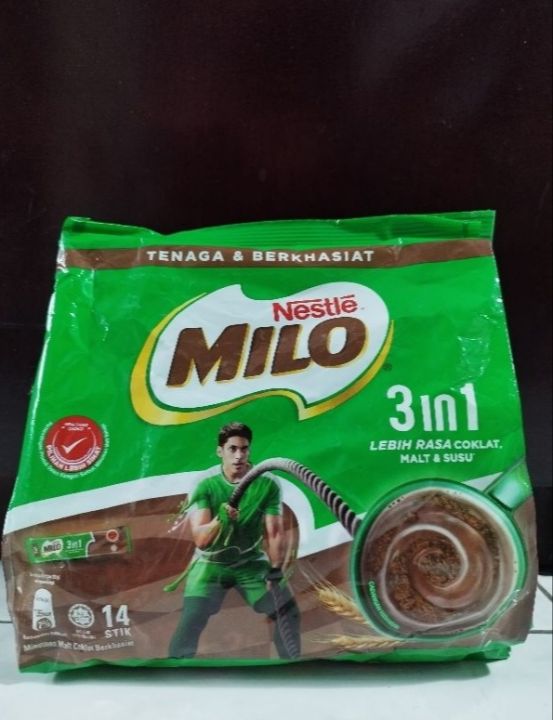 MILO STICK 3 IN 1 IMPORT MALAYSIA 14 Sachet HALAL | Lazada Indonesia