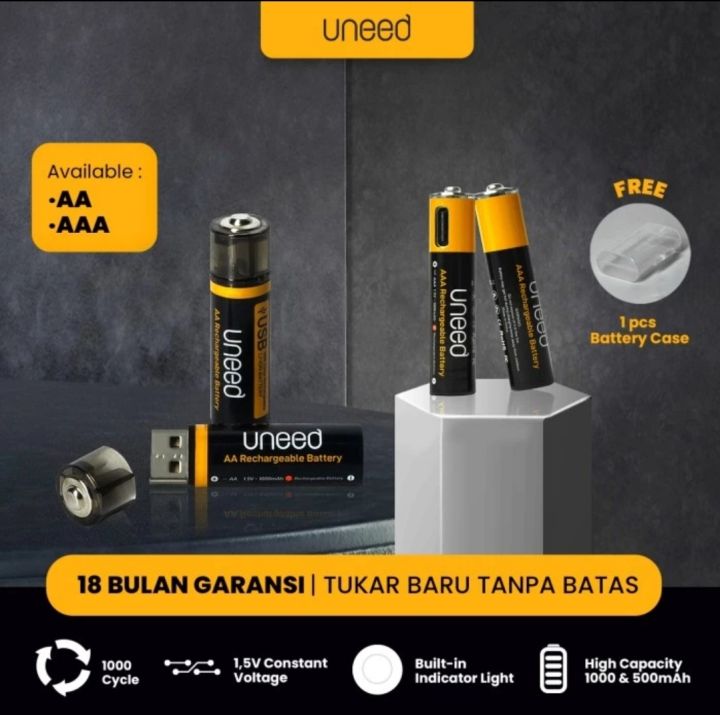 Baterai Rechargeable Aa Baterai Aa Yg Bisa Di Cas Lazada Indonesia