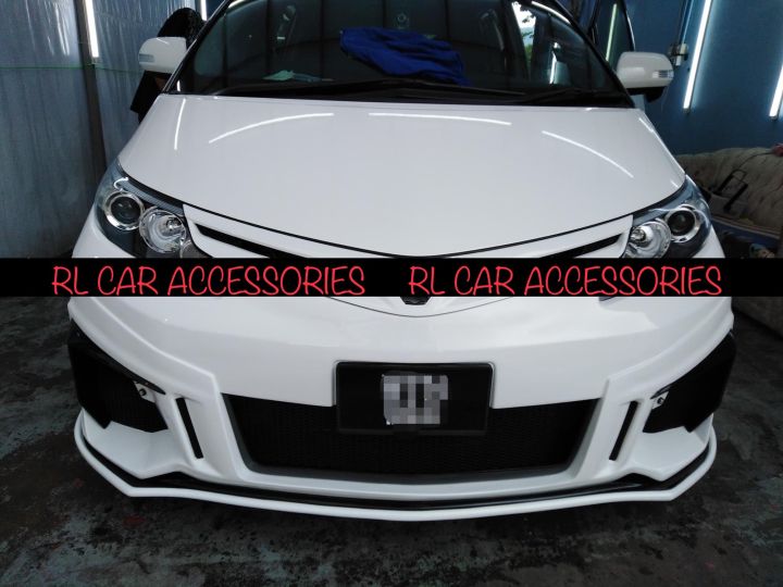 Toyota estima acr50 V2 Wald black bison front bumper bodykit body kit ...