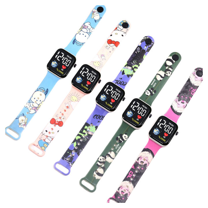 Moldoa เด็กแฟชั่นการ์ตูนพิมพ์นาฬิกาสายรัดซิลิโคนมูลค่าสูงกันน้ํานาฬิกา ...