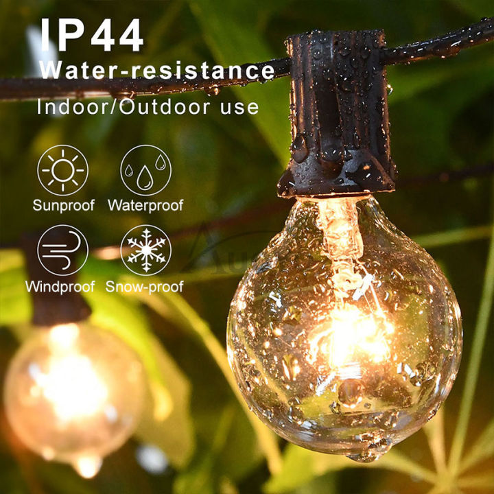 Auoyo LED String Lights Bulb G40 Outdoor Waterproof Bulb Garden Lights ...